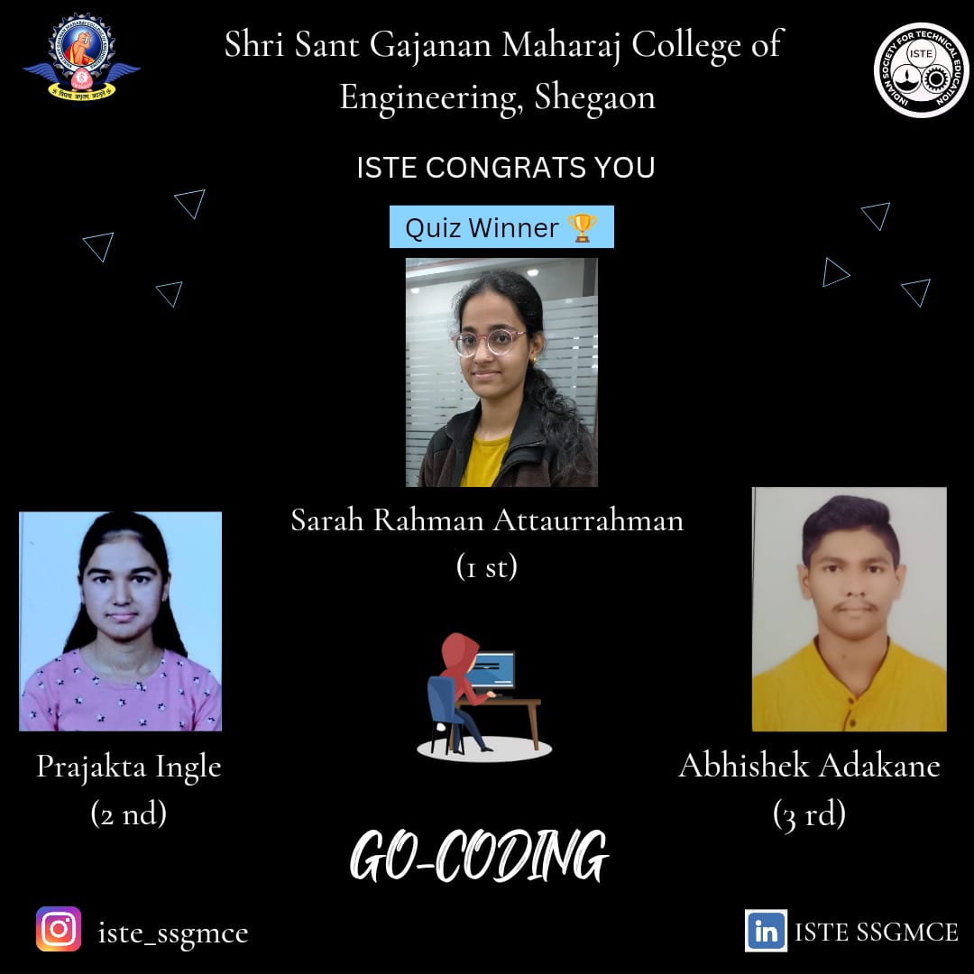 ISTE | SSGMCE | SHEGAON